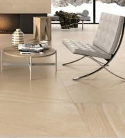 China Beige Porcelain Stoneware Tile / Living Room Ceramic Matt Beige Wall Tiles Sizes 600*600 for sale