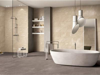 China 60*60cm Anti-Slip Stone Look Porcelain Tile Low Water Absorption Ceram Yellow Barthroom Wall Tile for sale