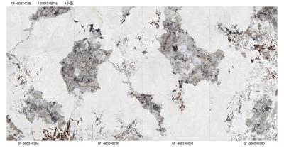 China Large Format Polished Glazed Kitchen White Ceramic Wall Tiles 1200x2400 Mm Marble Look Porcelain Tile for sale