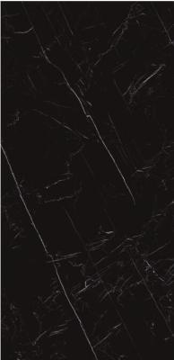 China Hot Sale Decorative Super Black Porcelain Floor Tiles 1200x2400 Indoor Porcelain Tiles Black Tiles Kitchen Wall for sale
