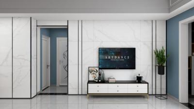 China Full Body Large Format Marble Look 750x1500mm Kitchen Porcelain Tile for sale