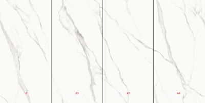 China Glazed Polished Large Slab 90*180cm Marble Look Floor Tile for sale