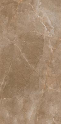 China Brown Villa Glazed Polished Marble Look Tile Porcelain Ceramic Floor Tiles Price 1200x2400mm for sale