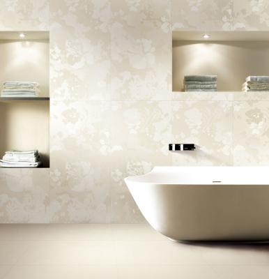 China Living Room Beige 600x1200mm Polished Porcelain Slab for sale