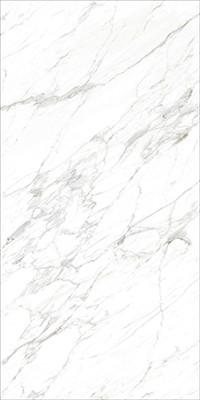 China Full Body Floor White Marble Tiles Italian Carrara Striation Marble Look  Finish Porcelain Tile1600*3200mm for sale