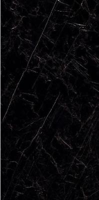 China Indoor Splendid Glossy Black 1600x3200x6mm Marble Decoration Wall Tiles for sale