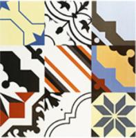 China Colorful Patterns Rest Room V4 24'X24' Bathroom Ceramic Tile for sale