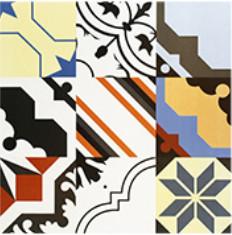 China Colorful Patterns Rest Room V4 24'X24' Bathroom Ceramic Tile for sale