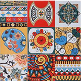China Colorful Matt Archaized 10mm 600x600 Indoor Porcelain Tiles for sale