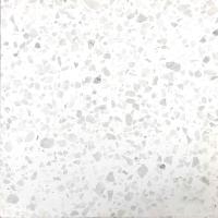 China Office Paving Floors 80x80cm White Terrazzo Stone Tiles for sale