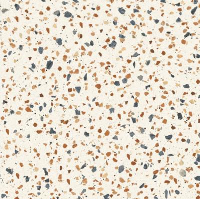 China Beige Mix Terrazzo Floor Tiles Cement Indoor Table Kitchen Countertop Slabs 60X60CM for sale