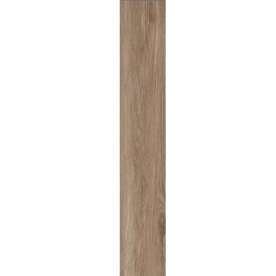 China 48 X 8 Inches Non Slip Indoor Porcelain Tiles Matt Surface Wood Look Brown Color for sale