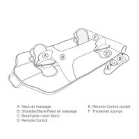 China Portable Foldable Heating Massage Mattress with 4 Massage Modes for Full Body Relaxation for sale