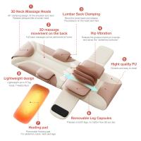 China Full Body Massage Mattress with Shiatsu Neck Massager Heat Pad and Timing Control for Body Relaxation for sale