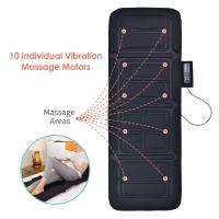 China Body Vibration Motors and Therapy Heating Pad Massage Bed Topper Memory Foam Mattress for Adults for sale