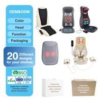 China High Quality Electric Shiatsu Back Vibration Massage Cushion with Heat and Cool for sale