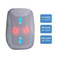 China Shiatsu Lower Back Stretcher Vibrating Heating Massager Back Lumbar Support Therapy Massager for sale