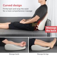 China New Style Heated Kneading Electric Back Massage Cushion for Car Home for sale