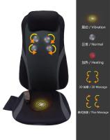 China 3D Shiatsu Body Care Full Back Kneading Shiatsu Car Seat Electric Massage Cushion for sale