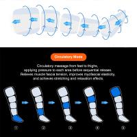 China 360 Air Pressure Foot and Calf Leg Airbag Massage Machine Shiatsu Heat Vibration Calf Foot Massager Machine for sale