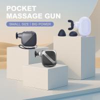 China Travel Size Pain Relief Small Handheld Compact Relieve Fetigue Full Body Vibration Massager with Interchangeable Heads for sale
