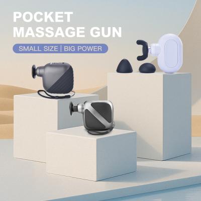 China Travel Size Pain Relief Small Handheld Compact Relieve Fetigue Full Body Vibration Massager with Interchangeable Heads for sale