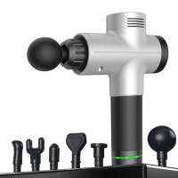 China 30 Gear Adjustment Wireless Remote Control Massage Gun with 6 Massage Heads for Full-Body Relaxation for sale