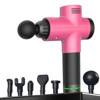 China 30 Gear Adjustment Wireless Remote Control Massage Gun with 6 Massage Heads for Full-Body Relaxation for sale