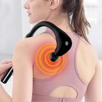 China U-Shaped Deep Tissue Vibration Pistola De Masaje Muscle Electric Handheld Fascia Gun Muscle Cordless Body Muscle Massage Gun for sale