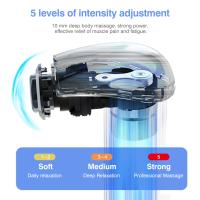 China U-Shaped Deep Tissue Vibration Pistola De Masaje Muscle Electric Handheld Fascia Gun Muscle Cordless Body Muscle Massage Gun for sale