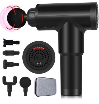 China Handheld Massage Pistolet Gun Body Message Massager Deep Muscle Gun Battery Massage-gun Massagegun Set for sale