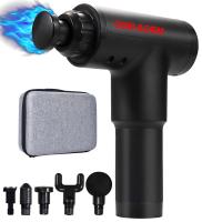 China Handheld Massage Pistolet Gun Body Message Massager Deep Muscle Gun Battery Massage-gun Massagegun Set for sale