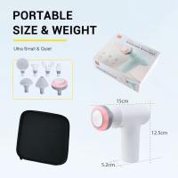 China 2025 Hot Mini Heat Deep Tissue Quiet Percussion Vibration Portable Massage Gun With Gift Box for sale
