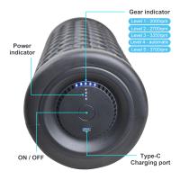 China Electric 5 Speed Vibrating Wave Muscle Roller Physical Therapy Back Foam Rollers for Post-exercise Muscle Recovery for sale
