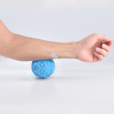 China Rechargeable Muscle Massage Roller Massage Yoga Ball Electric Vibrating Massage Ball for sale