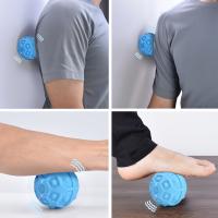 China Rechargeable Muscle Massage Roller Massage Yoga Ball Electric Vibrating Massage Ball for sale