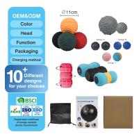 China Oem Vibration Self Heating Deep Tissue Small Hand Grips Pain Massage Ball Roller Relief Fitness Massage Ball for Sore Muscle for sale