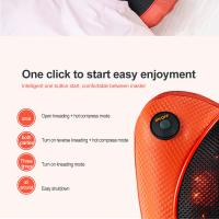 China OEM/ODM Almohada De Masaje Back Heat Smart Car Use Kneading Neck Massage Pillow 3D Shiatsu Lumbar Massager Car Headrest Pillow for sale