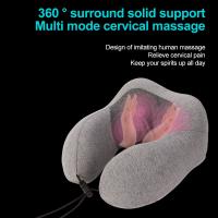 China Best Seller Portable U Shape Massage Shiatsu Neck Mssager Cordless Neck Massage Airplane Car Travel Pillow for sale