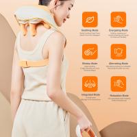China Electric Shiatsu Therapy Back Neck Shoulder Kneading Massage Shawl Deep Tissue Heating Neck Massager for sale