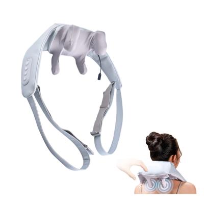 China Therapy Cordless-Neck & Shoulder Massager Pillow Deep Kneading Neck Hand-Shaped Wireless Shoulder Massager for sale
