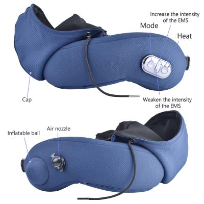 China Portable Yoga Style Shoulder Coverage Air Compression Neck  Stretching Thai Neck Massage Pillow for sale