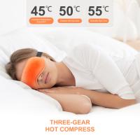 China Custom Silk Heated Sleep 3D Eye Mask Self Heating Travel Eyelash Extensions Eye Mask for sale