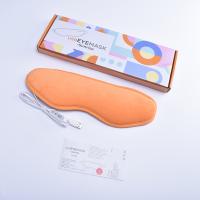 China Custom Silk Heated Sleep 3D Eye Mask Self Heating Travel Eyelash Extensions Eye Mask for sale