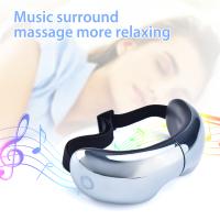 China Wireless Integrated Mode Red Light Smart Bluetooth Grey Sleep Mask Eye Massager With Remote for sale