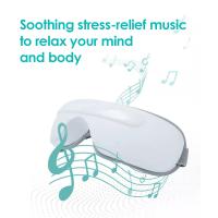 China Air Pressure Heated Vibration Electric Eye Massager With Music for sale