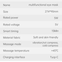 China OEM ODM Vibration Eye Massage Equipment Electric Smart Eye Massager with Heating and Cooling for sale
