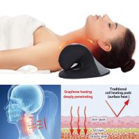 China Custom Pu Polyurethane Cervical Heated Gery Back Neck Relaxer Stretcher for Neck Pain Relief for sale