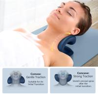 China Neck Pain Relief Heated Cervical Traction Device Pillow Neck Stretcher with Graphene Heating Pad for sale
