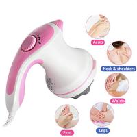 China Electric Handheld Massage Hammer with 3 Adjustable Vibration Velocities and PU Leather Mesh Cover for Full Body Relief for sale